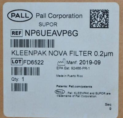 Pall Supor Kleenpak Nova Filter Model NP6UEAVP6G ++ NEW ++ | eBay