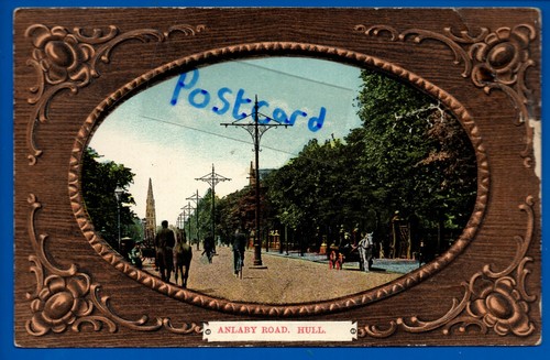 OLD POSTCARD ANLABY ROAD HULL YORKSHIRE NR HESSLE FERRIBY BROUGH SIDBY ...