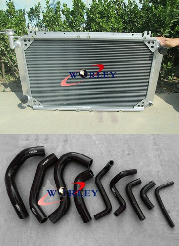 3Row Alloy Radiator + Hoses For Nissan Patrol Safari Y60 GQ RD28T 2.8L ...