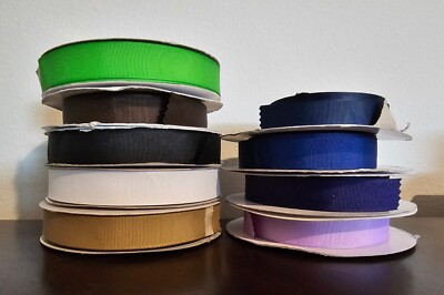 Grosgrain ribbon 7/8" grosgrain ribbon 50 yard rolls *Read Description ...