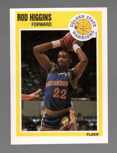 1989-90 Fleer Rod Higgins Golden State Warriors #54 Near Mint or Better ...
