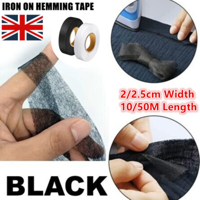 50M LARGE WONDER WEB IRON ON HEMMING TAPE WEBBING ROLL SEWING CRAFT ...