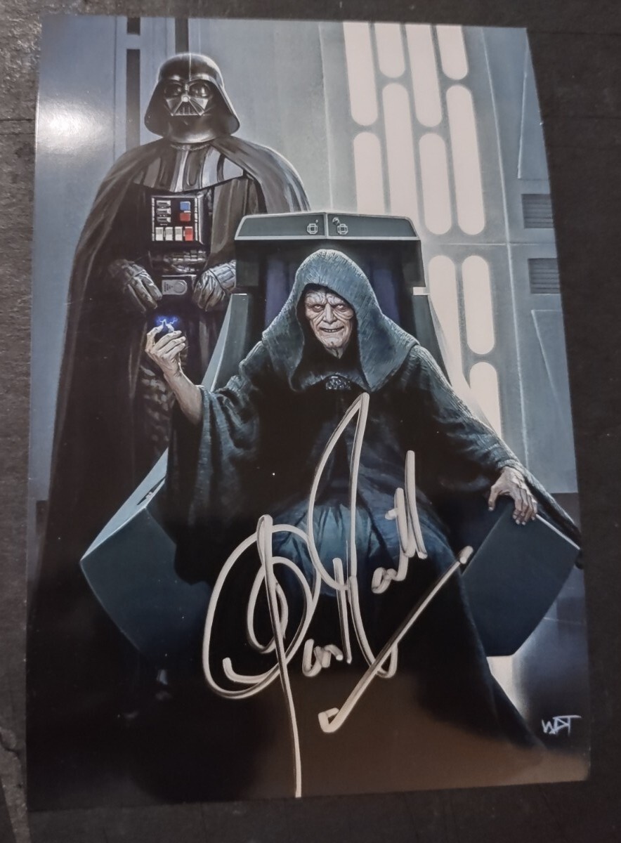 RIP STAR WARS THE EMPIRE STRIKES BACK EVIL EMPEROR CLIVE REVILL SIGNED ...