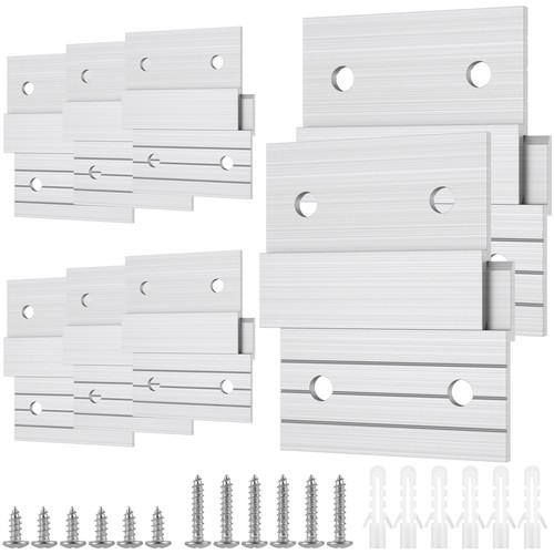 8 Pairs French Cleat Picture Hanger Heavy Duty Aluminum Z-Clamps with ...