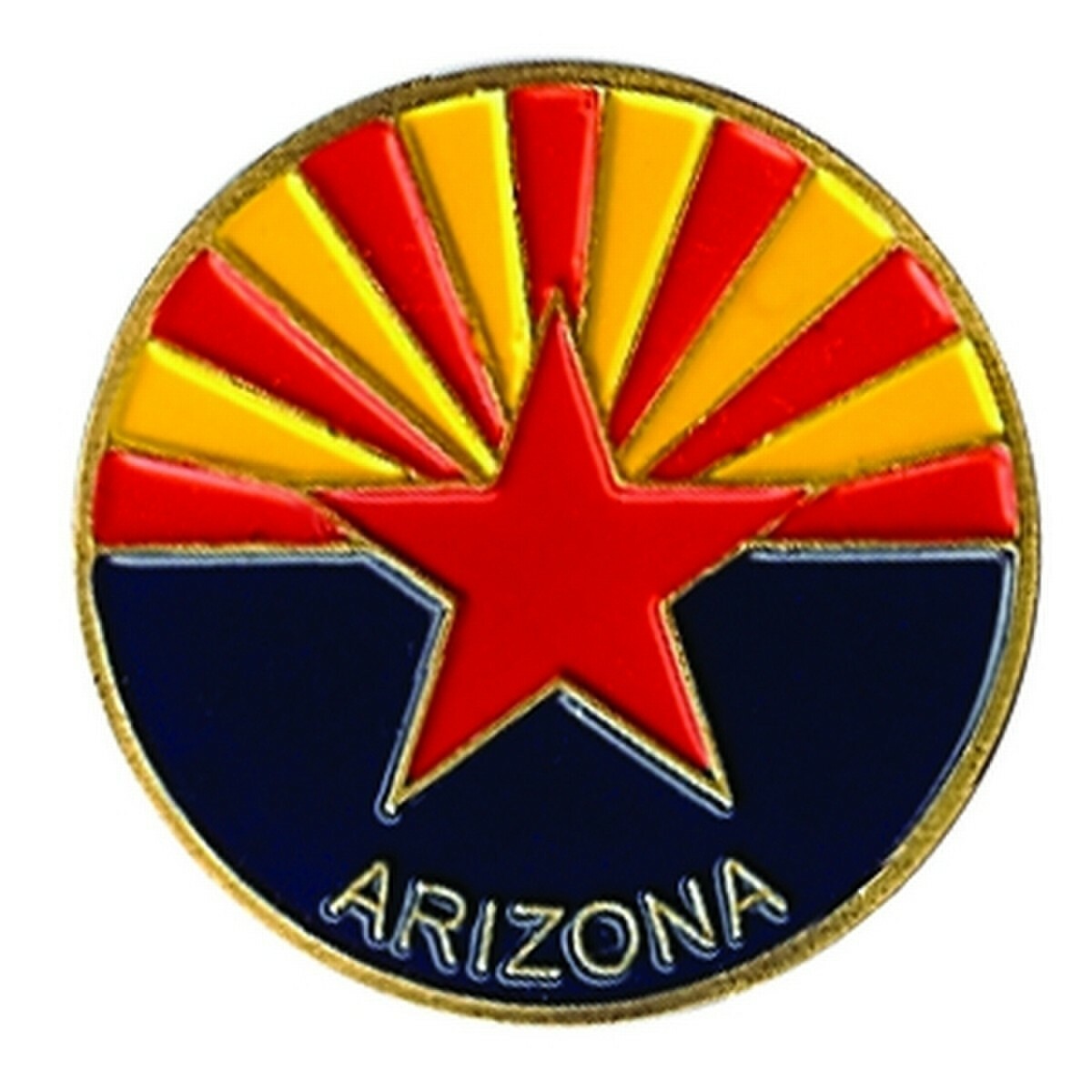 Arizona State Flag 1" Diameter (Non-Magnetic) Golf Ball Marker | eBay