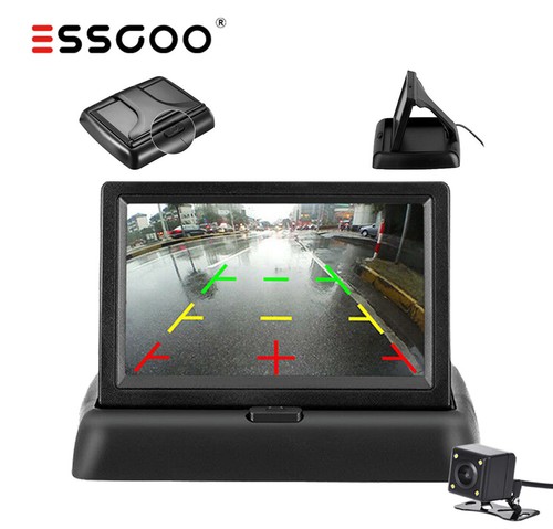 4.3" Front Backup Camera TFT Screen LCD Reverse Rear View Car Monitor ...