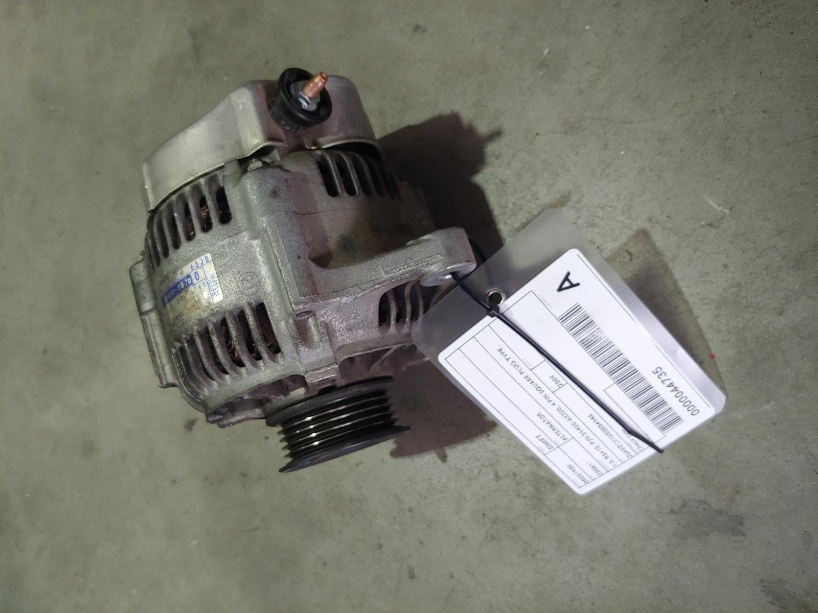 SUZUKI SWIFT ALTERNATOR 1.5, RS415, P/N 31400-63J00, 4 PIN SQUARE PLUG ...