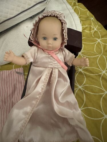 American Girl RETIRED Baby FELICITY'S Sister Polly Doll and Cradle Set ...