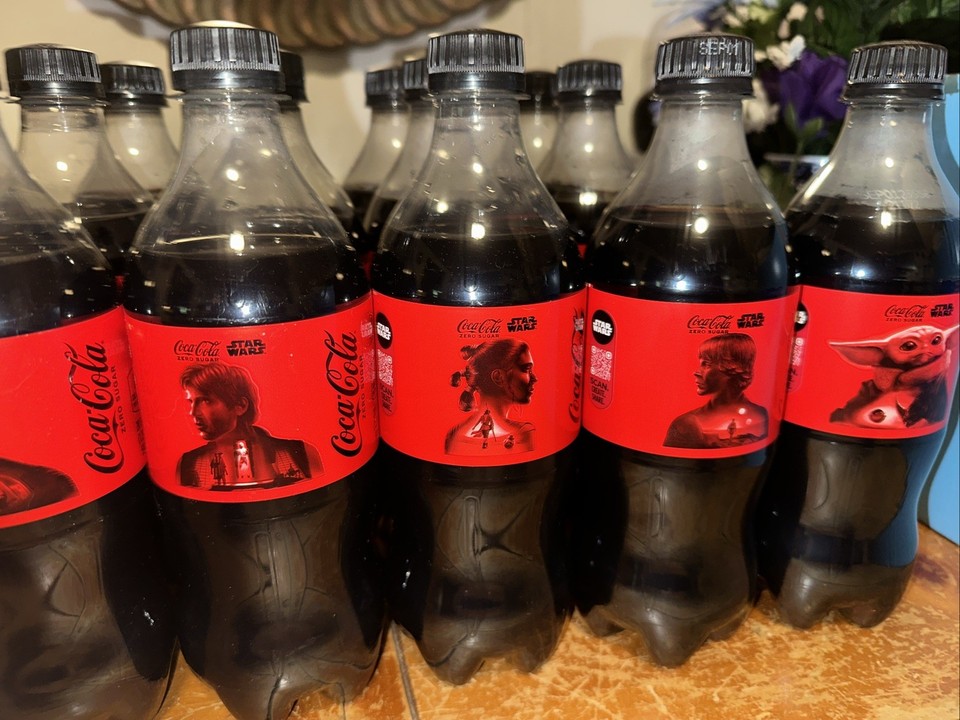 COCA COLA STAR WARS limited edition Characters 2025 C-3PO R2D2 Luke ...