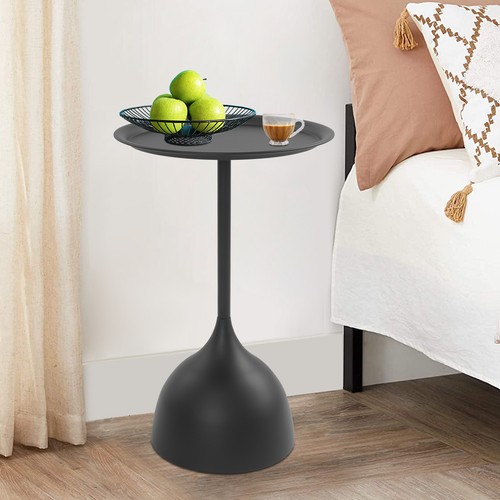 Modern Side Table, Floorstanding Round Side Table, Round Bedside Table ...