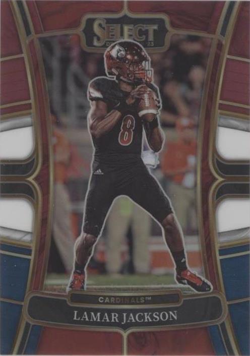 2023 Panini Select Draft Picks - Concourse Lamar Jackson #35 Tri-Color ...