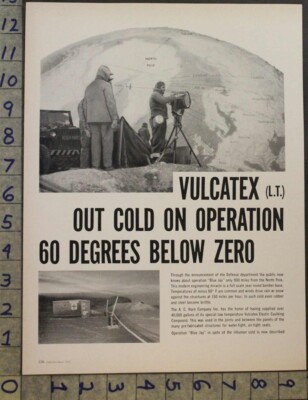 1953 OPERATION BLUE JAY NORTH POLE THULE AIR FORCE BASE DEFENSE AC HORN ...
