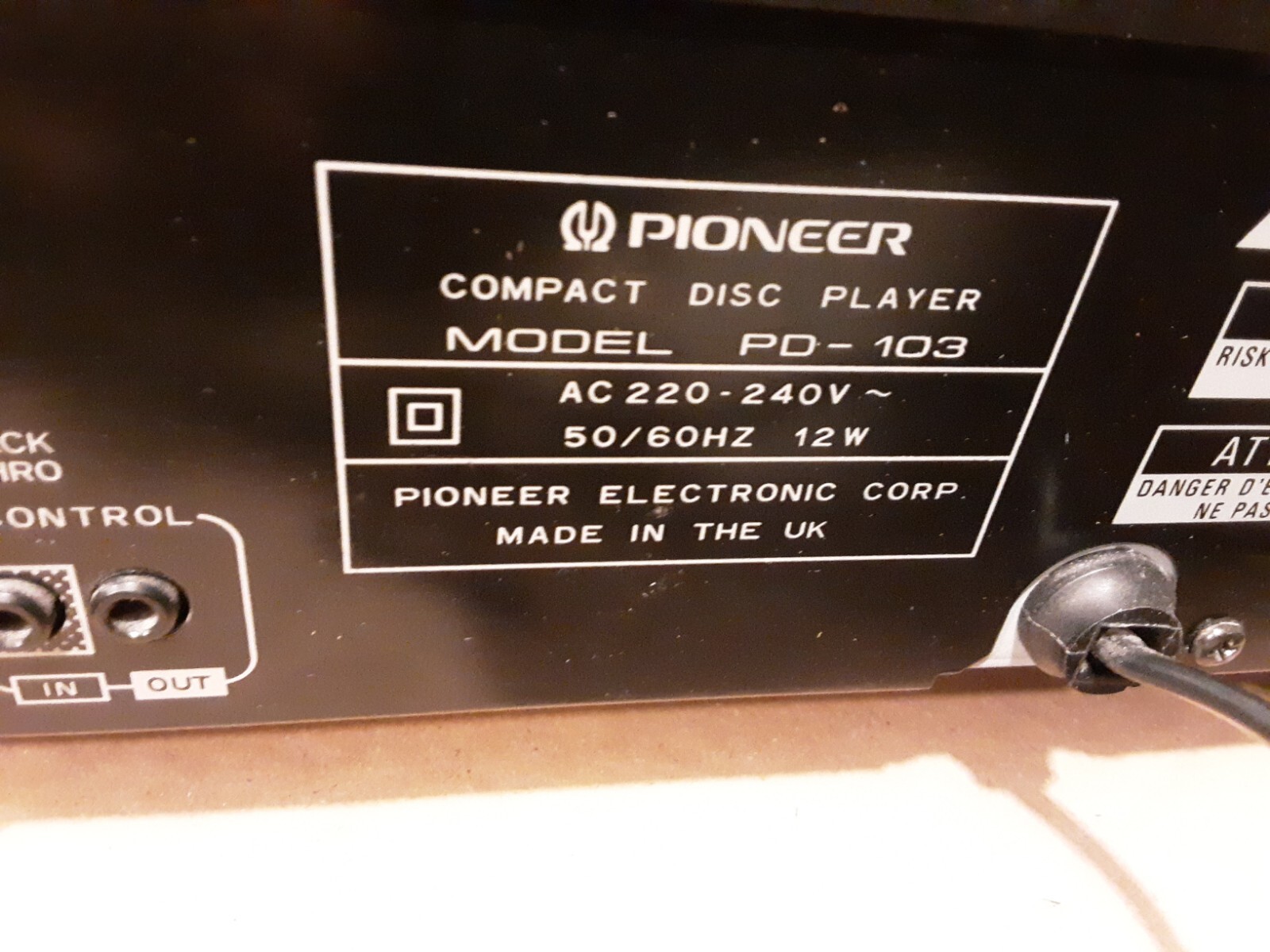 Pioneer PD-103 CD Player 709483047747 | eBay UK