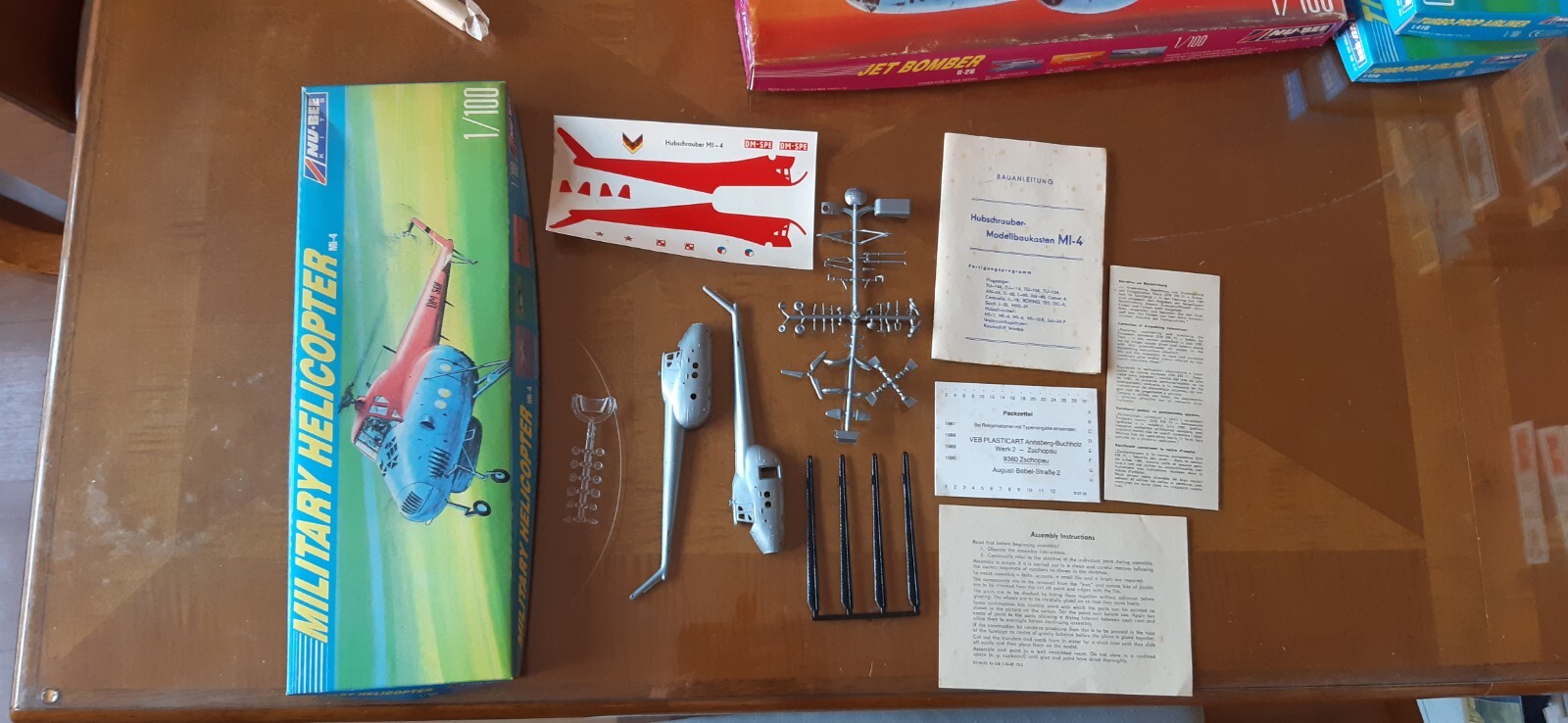 1:100 Vintage NU.BEE VEB Plasticart GDR Model Plane Kits COLLECTION ...