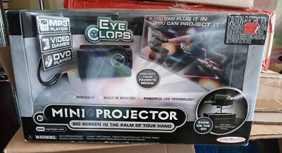 NEW! Jakks Pacific Eyeclops Mini Projector - Brand New Sealed in Box | eBay