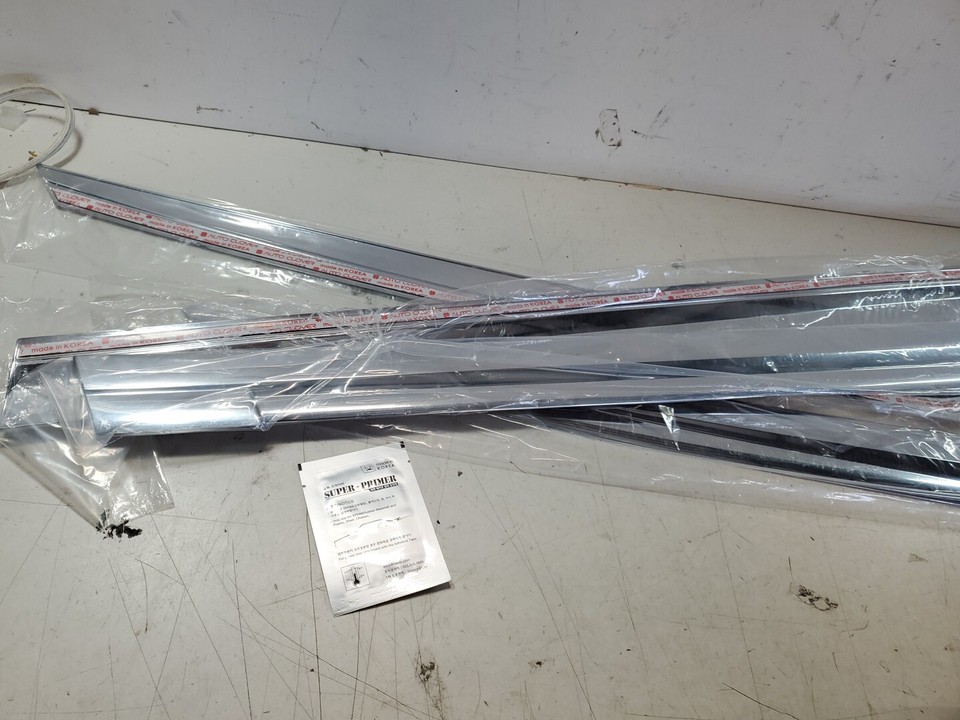 AUTOCLOVER Chrome Window Visors Side Wind Deflectors Rain Guards 4p | eBay