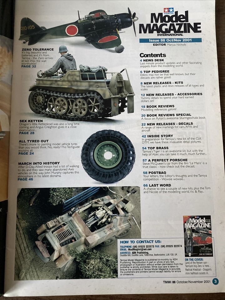 Tamiya Model Magazine, issue 88, October /Nov 2001, zero to hero | eBay UK