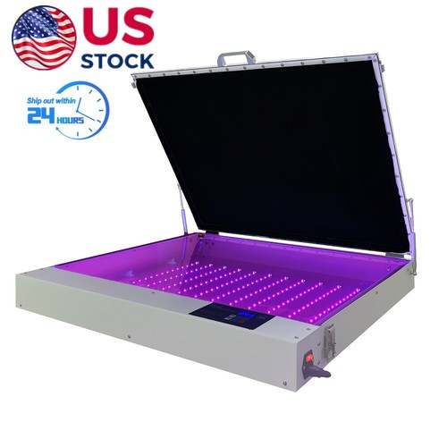 US Stock 120W 24.8" x 32.6" Vacuum LED UV Exposure Unit for Screen ...