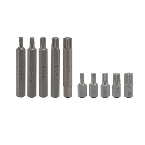 11 PC 12 POINT SPLINE BIT SET POWER TOOL NEW SET | eBay