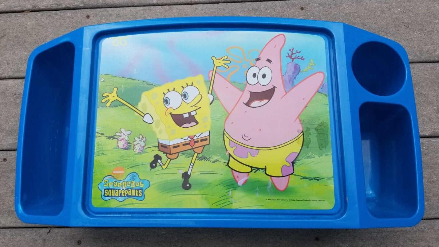 2006 SPONGEBOB SQUAREPANTS & PATRICK PLASTIC LAP DESK~FOOD/ACTIVITY ...