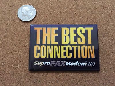 VINTAGE Vintage Apple Macintosh Supra Fax Modem 288 PINBACK BUTTON | eBay