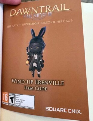 FINAL FANTASY XIV DAWNTRAIL Heritage "Mamet Erenville" Serial Code FF14 ...