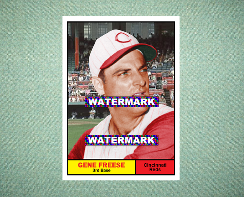 Gene Freese Cincinnati Reds 1961 Style Custom Baseball Art Card | eBay