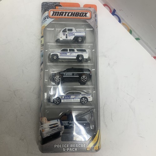 Matchbox 2015 MBX Rescue Recue 5-Pack Fire / Ambulance / Sheriff ...