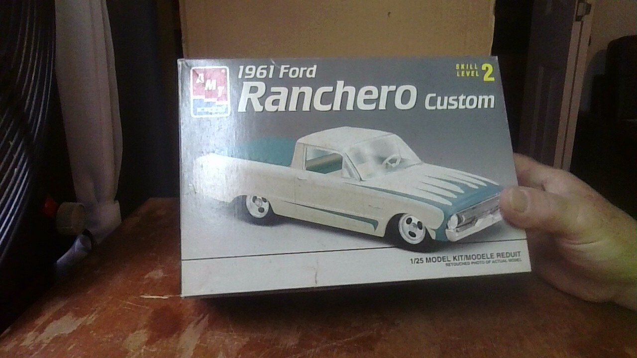 amt model car 1961 ranchero open box complete not started new new new ...