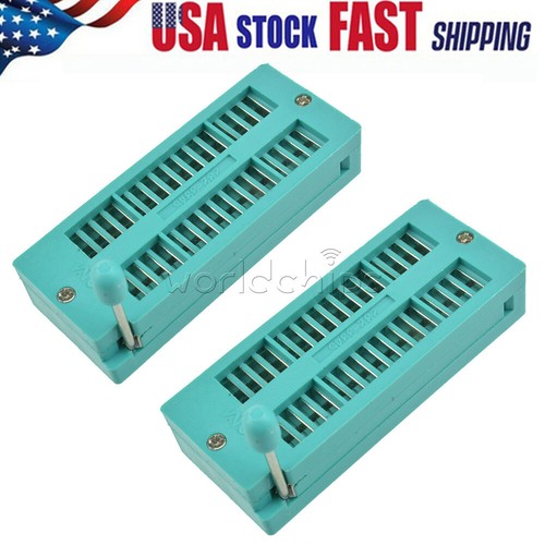 2PC Narrow Body 32P 32Pin 2.54MM Universal ZIF DIP Test Tester IC Test ...