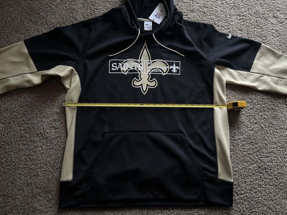 NWT New Orleans Saints Men’s 2XL Nike Performance Black/Gold Overlap ...