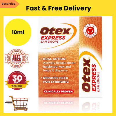 Otex Express Ear Drops 10ml - Ear Cleaner - Effective Ear Wax Removal ...