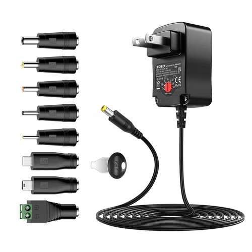 Universal AC/DC Adapter 12W 3V 4.5V 5V 6V 7.5V 9V 12V Switching Power ...