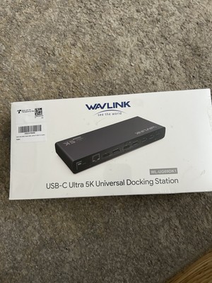 NIB WAVLINK WL-UG69DK1 USB-C Dual 4K Docking Station | eBay