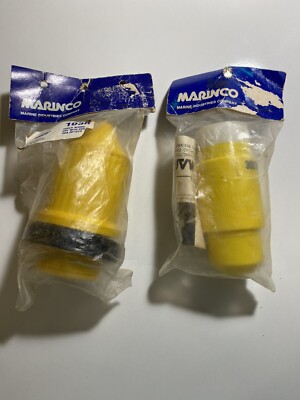 NOS Marinco 30 amp Set 103RN/305CRC Plug and Cover w/ring Z2 | eBay