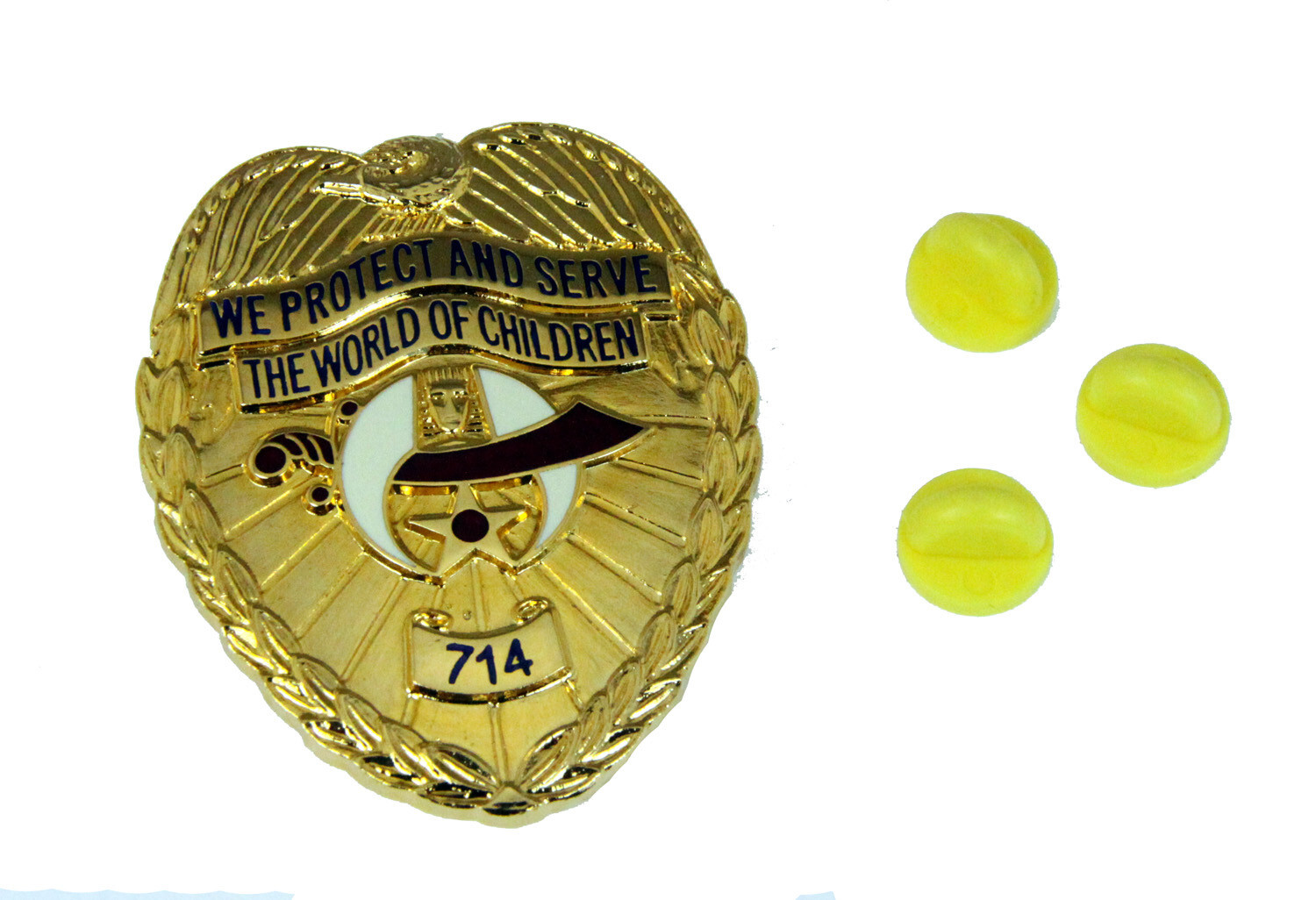 3030272 Shriner Child Care Badge 714 Protect Serve Children Shrine Road ...