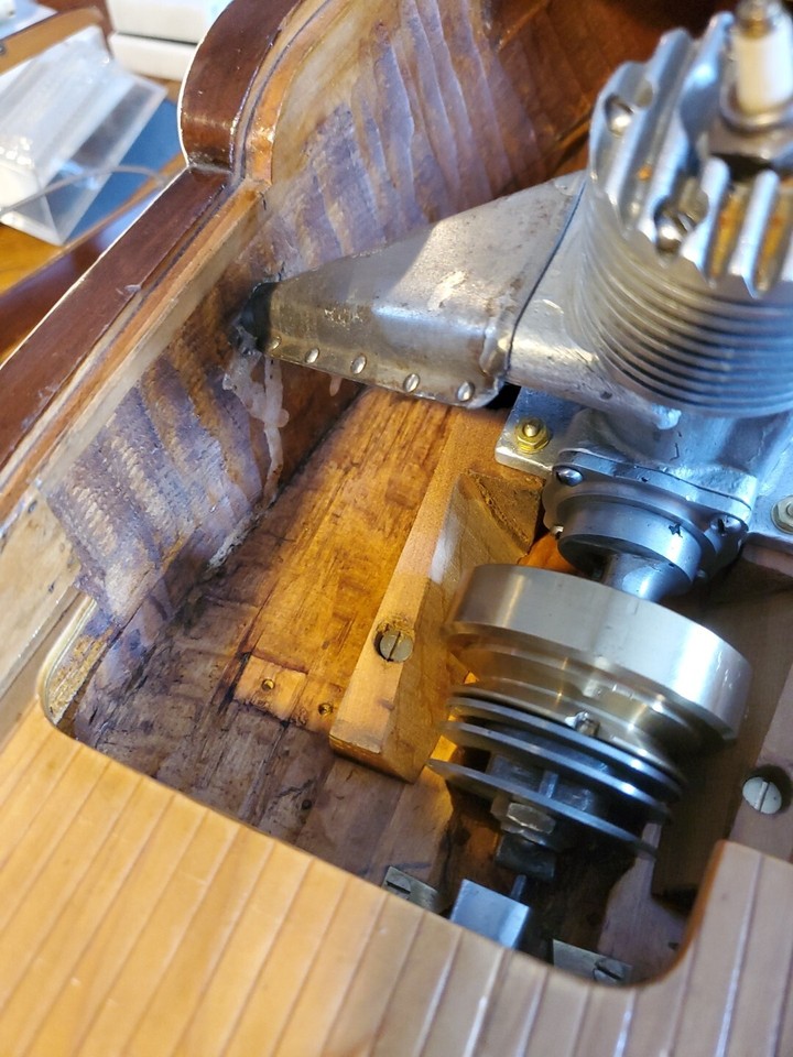 VTG CHRIS-CRAFT COMMANDER Model Tether Boat? Super Devil 60 Engine | eBay