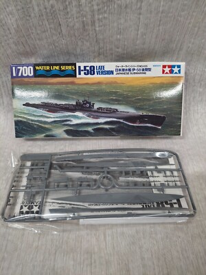Tamiya Water Line Series I-58 Late Version Japanese Submarine 1/700 NOB ...