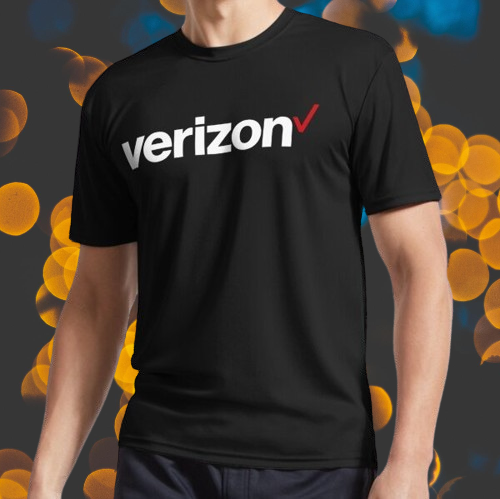 New Shirt verizon Logo Active T-Shirt Funny American Usa Unisex Size S ...