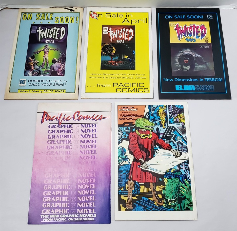 Z-897 VINTAGE 1980'S COLLECTION OF PACIFIC COMICS-ALIEN WORLDS, CAPT ...