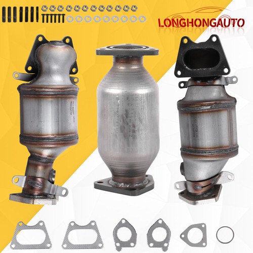 3PCS Exhaust Manifold BANK 1&2&Rear For 05-07 Honda Odyssey 03-09 Acura ...