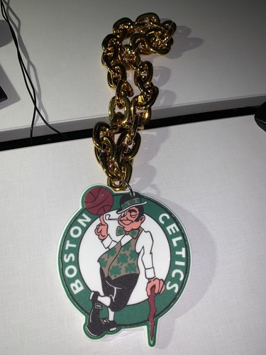 New NBA Boston Celtics GOLD Fan Chain Big Necklace Foam 689603802039| eBay
