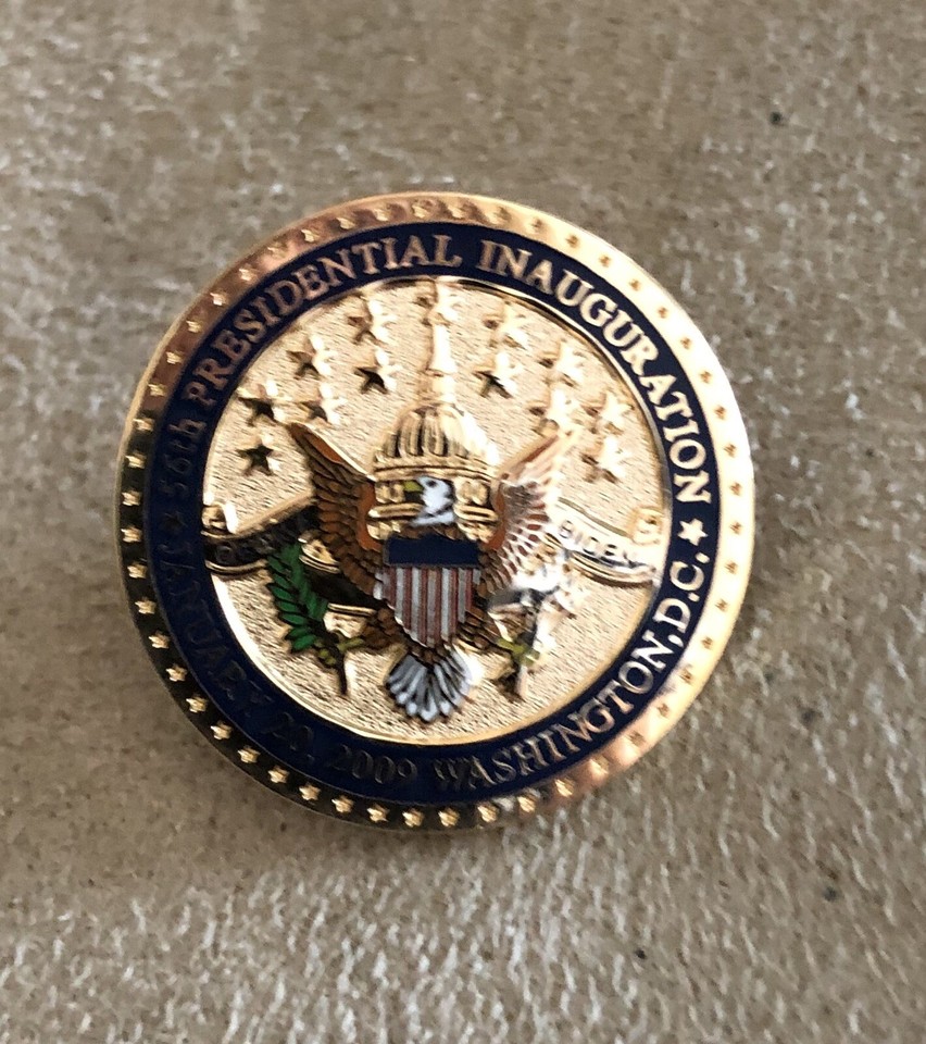 3 OBAMA 2009 INAUGURATION PINS BARACK BIDEN WASHINGTON CAPITAL DEMOCRAT ...