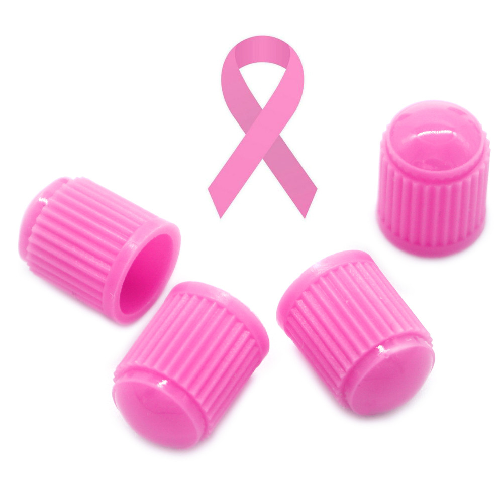 10 Pink Valve Stem Cap Breast Cancer Awareness TPMS Safe for Bike ...