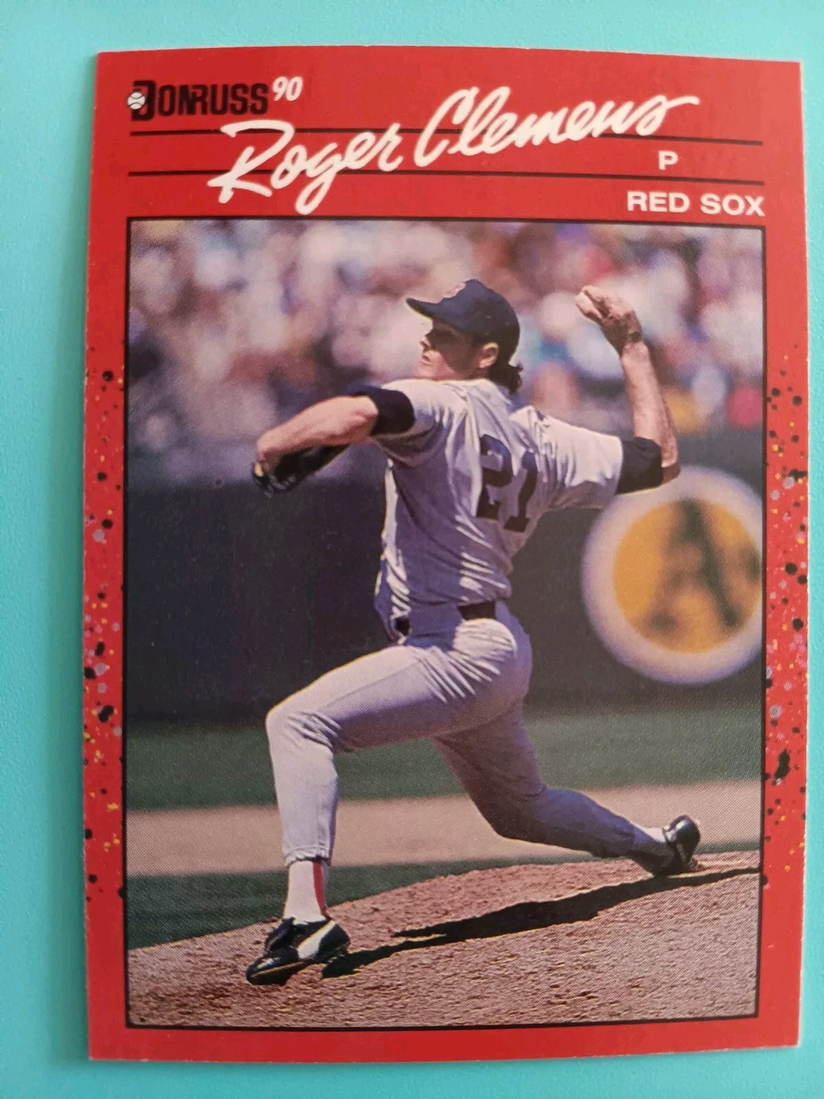 Roger Clemens Donruss 1990 ERROR BASEBALL CARD “No . After INC Error ...