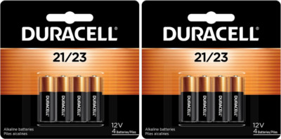8 Pack Duracell A23 12 Volt Batteries MN21 MN23 23AE 21/23 GP23 23A ...