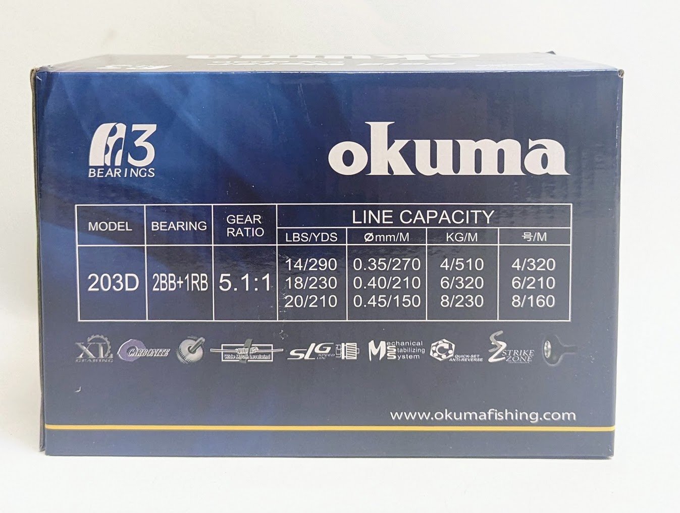 Okuma Cold Water 5.1:1 Line Counter Trolling Reel - Right Hand (CW-203D ...