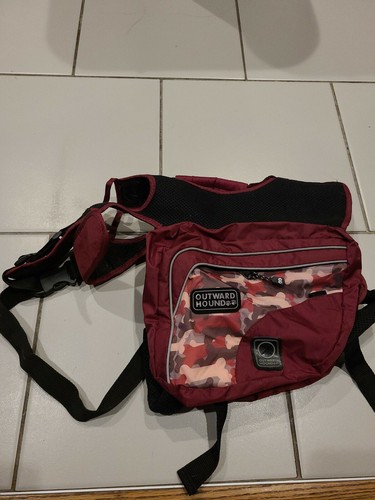 Large Outward Hound Red Camo Vest - Chest 36", 55-85 lbs | eBay