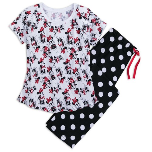 NWT Disney Store Minnie Mouse Pajama set PJS Women Adult Long pants | eBay