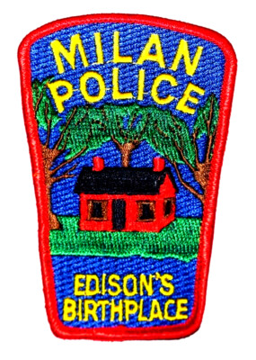 MILAN – POLICE - OHIO OH Sheriff Police Patch EDISONS BIRTHPLACE | eBay